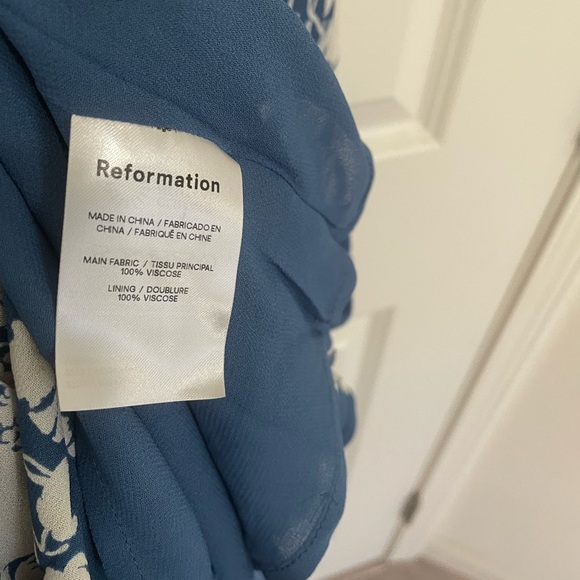 Reformation | Dresses | Reformation Carletta Dress Cyanotype | Poshmark